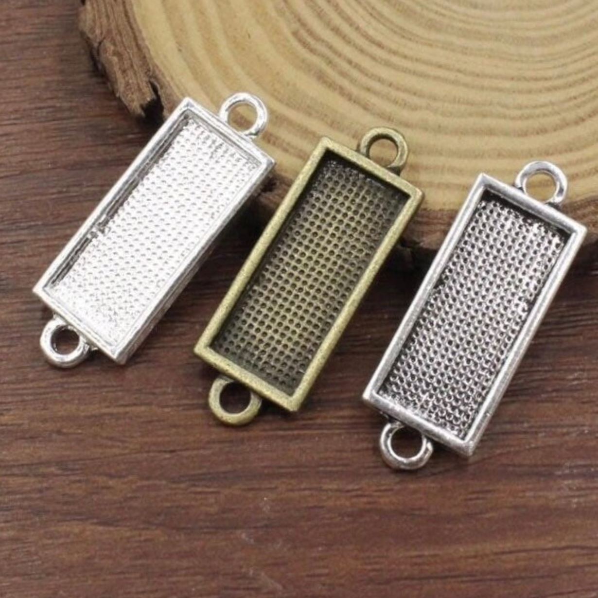 Jewelry CONNECTORS blank SETTINGS jewelry finding – Perfect Pendants Plus