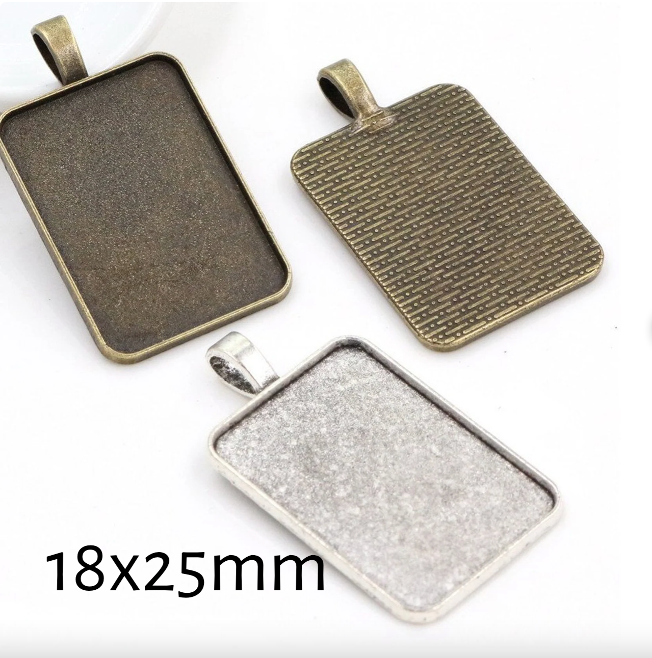 12 - 18x25mm Vertical Rectangle Pendant Setting – Perfect Pendants Plus