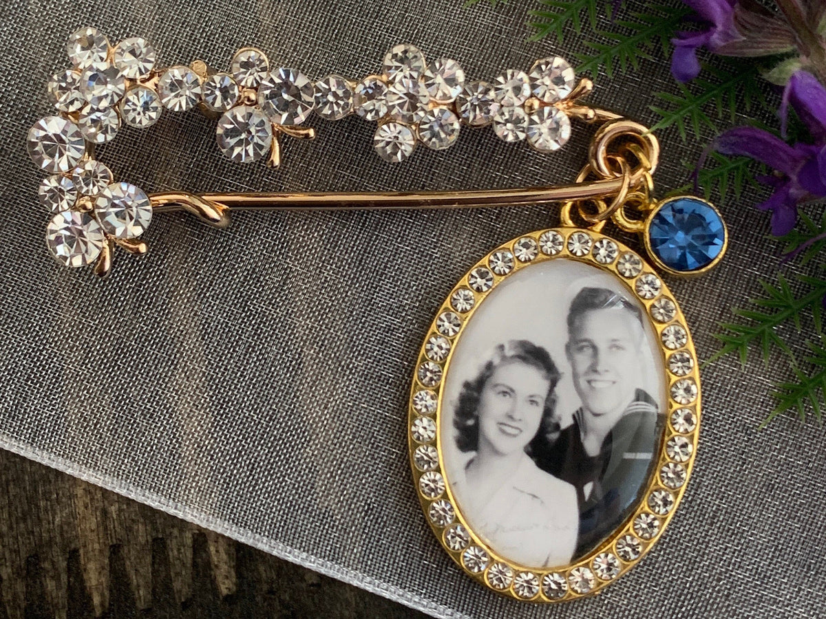 Remembering Loved Ones Photo Charm and Brooch